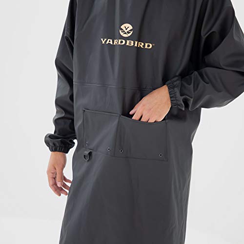 Yardbird Butchering Apron, Durable Waterproof Material, Full Length Sleeves, Elastic Cuffs, Two Adjustable Straps, Easy to Clean, One Size Fits Most, 373120010410,Black