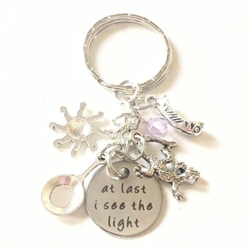 Ohana Means Family Hawaiian Hibiscus Aloha Inspired Silver Charm Keychain Accessories Gift of Love, 3 inch