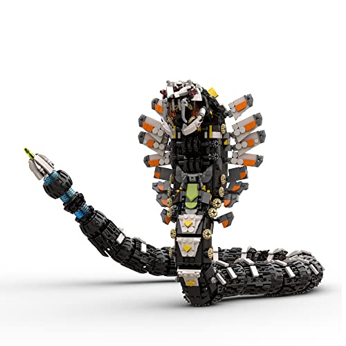 Slitherfang Monster Zero Game Figure Building Model Toy,Serpentine -Like Snake Beast Machine Building Set,Awesome Thunder Collcetible Model for Build and Display (1431 Pieces)