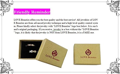 LOVE Beauties 4mm Women's Titanium Rose Gold Wedding Band Ring (4.5)