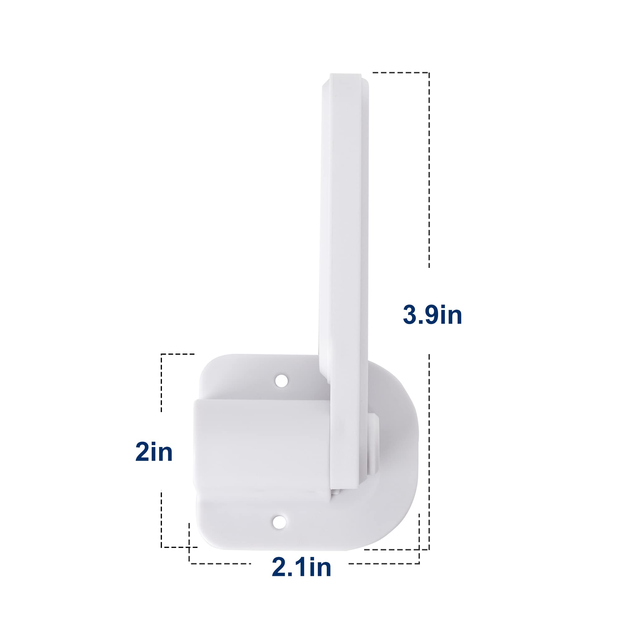 Toilet locks baby proof (2 Pack)- Ideal Baby Proof Toilet Seat Lock with Adhesive Easy installation, No Tools Needed Fits most Toilet Seats - White and Black