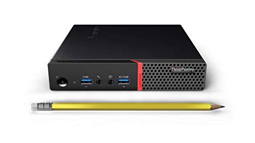 Lenovo ThinkCentre M900 Tiny Desktop, Quad Core i3 6100T 3.2GHz, 8GB DDR4, 256GB SSD Hard Drive, Windows 10 Pro (Renewed)