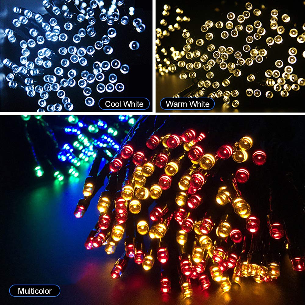 Lixada Solar Christmas Lights,72ft 200 LED Solar String Lights, IP65 Waterproof Starry Fairy Lights for Connectable Home Decor Lights for Patio Garden Wedding Holiday Halloween