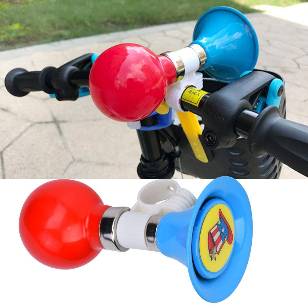 Metal Kids Bicycle Bell, Metal Rubber Loud Kids Bicycle Bell Bicycle Warning Bell for Boys Girls Bicycle Accessory (Blue)