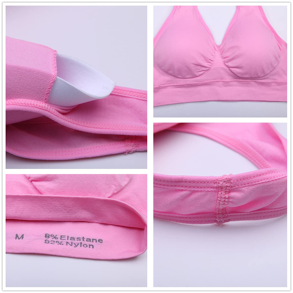 Manxing Bras for Women, Sports Bras Comfortable Yoga Bra with Removable Pads