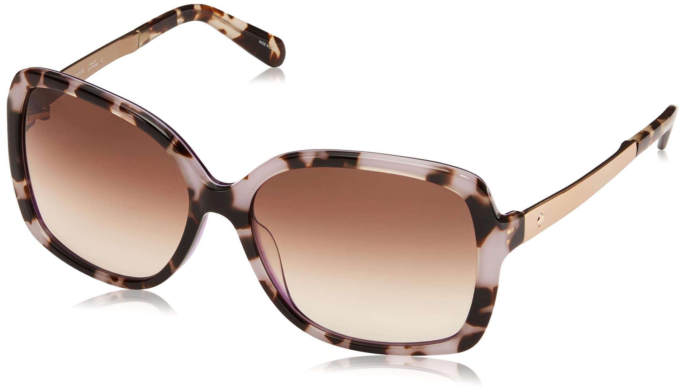 Kate Spade New York Women's Darilynn Square Sunglasses, Tortoise Lavender & Brown Gradient, 58 mm