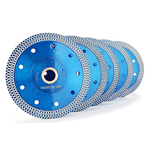 Supper Thin Diamond Tile Blade Porcelain Saw Blade for Cutting Porcelain Tile Granite Marbles (4.5"-5pcs/box)