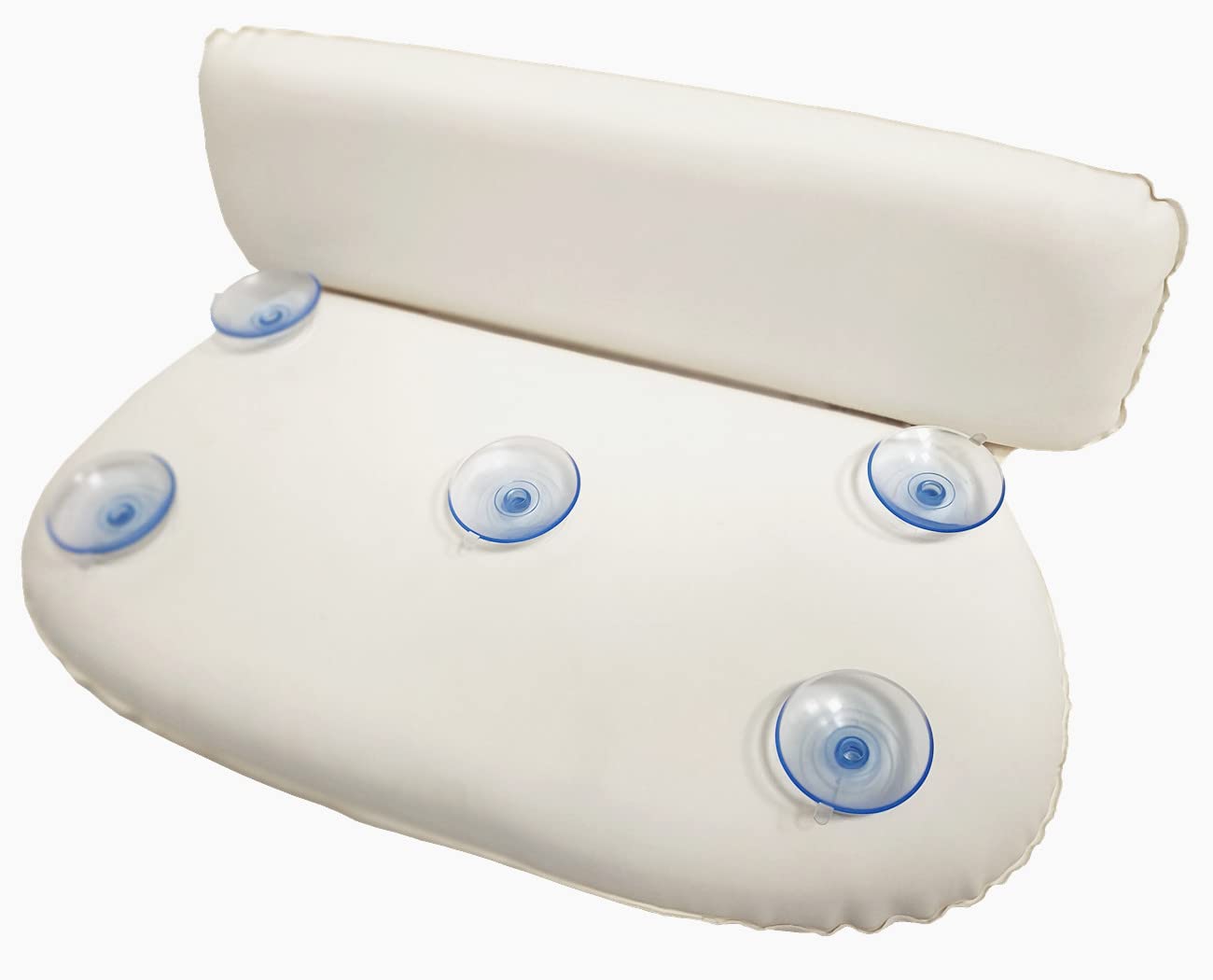 Yhanbelle Ergonomic Bath Pillow, Relaxing Spa Tub Cushion,Waterproof Bathtub Head Neck Support with 5 Non-Slip Suction Cups,Fits Curved or Straight Back Tubs