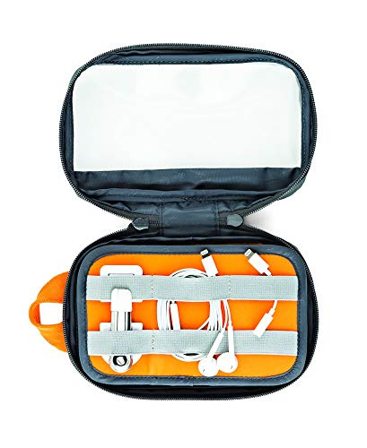 Lowepro GearUp Pouch Mini: A Compact Travel Organizer Pouch for Smartphone Cables, Adapters, Chargers, Batteries and More
