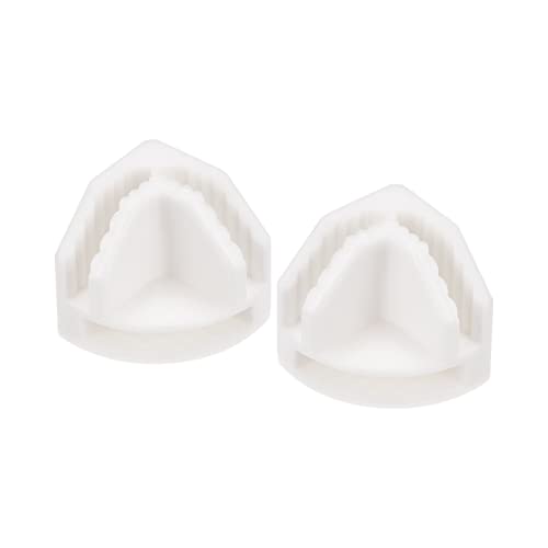 uxcell Plastic Wire Cube Connectors, 23x23mm Angle Grid Buckle Clip for Storage Shelving Cabinet Organizer, White, 20Pcs