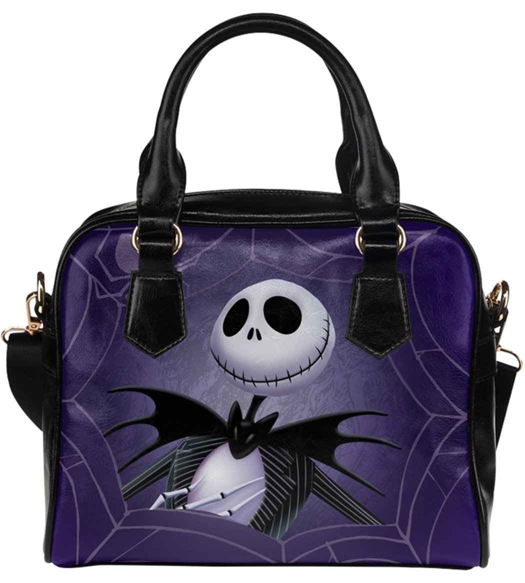 Ladies Shell Shoulder Handbag Women Handbag with Jack The Nigntmare Before Christamas Print.