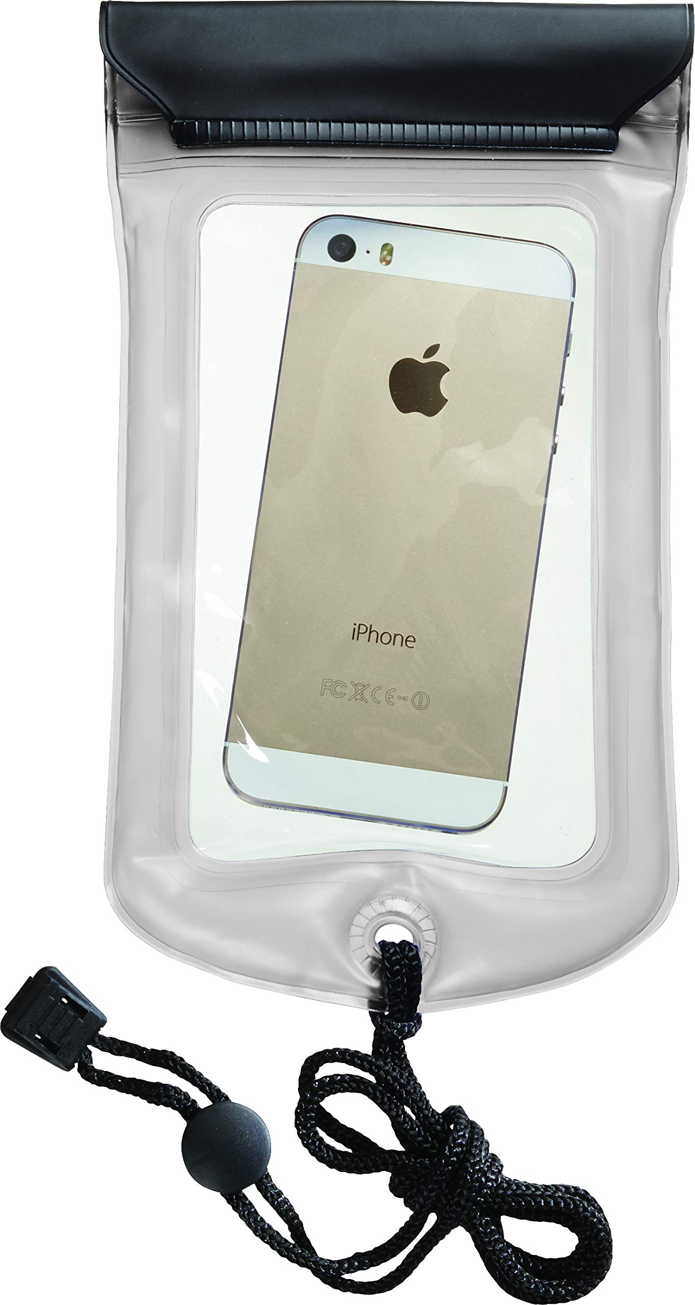 Lewis N. Clark WaterSeals Triple Seal Floating Waterproof Pouch + Dry Bag for Cell Phone, Great for Kayak, Canoe, Pool, Beach, Clear