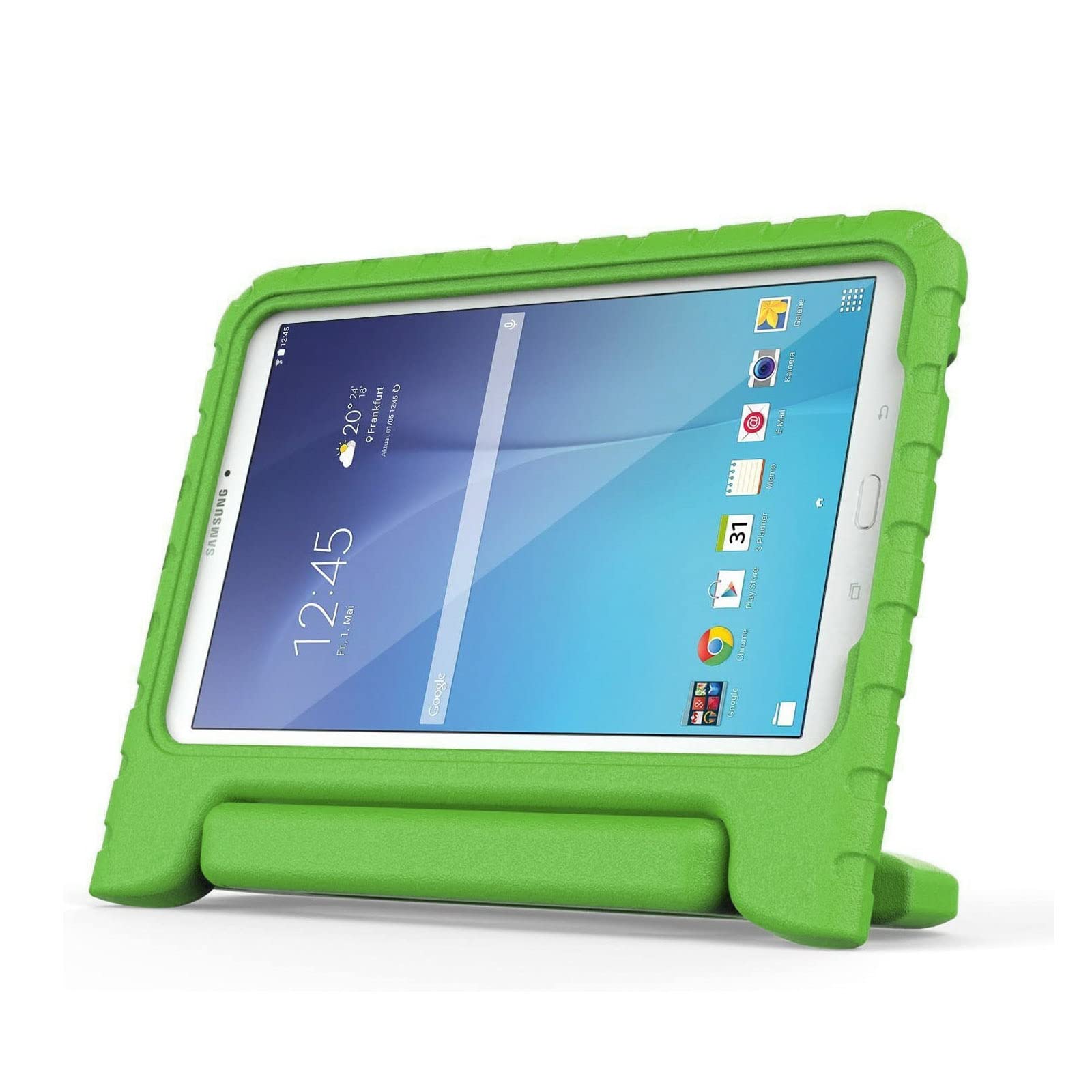 Viahoo Kids Case Cover for Samsung Galaxy Tab E 9.6-inch Released 2015 Tablet (SM-T560/T561/T565/SM-T567V) Kids Proof & Shockproof Foam Cover Protective Case Lightweight Durable, Green