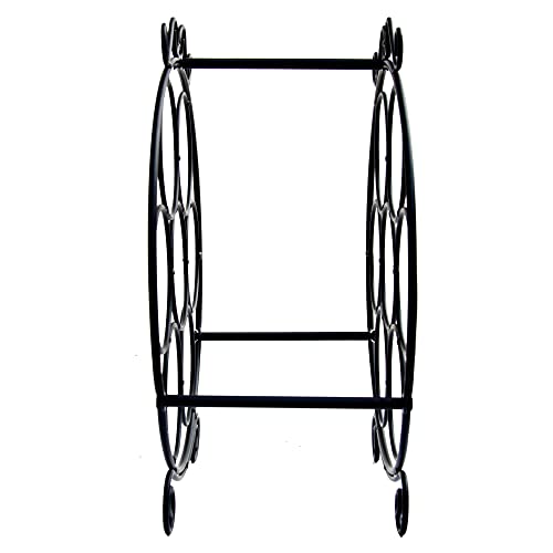 Maypes 7-Bottle Countertop Wine Rack โ 13x12x6.5 in., Iron Wire Wine Rack for Countertop, Bars, or Storage Cabinet โ Decorative Tabletop Wine Rack for Demi or Standard Bottles โ Wine Storage