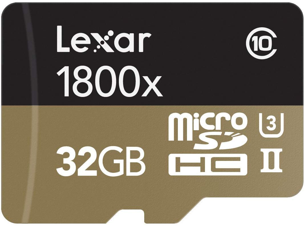 Lexar Professional 1800x microSDHC 32GB UHS-II W/USB 3.0 Reader Flash Memory Card - LSDMI32GCRBNA1800R