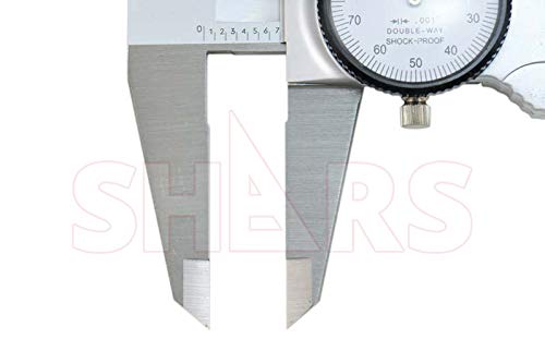 Shars 0-12" Premium Series Stainless Steel Shockproof Dial Caliper 303-1317 R}