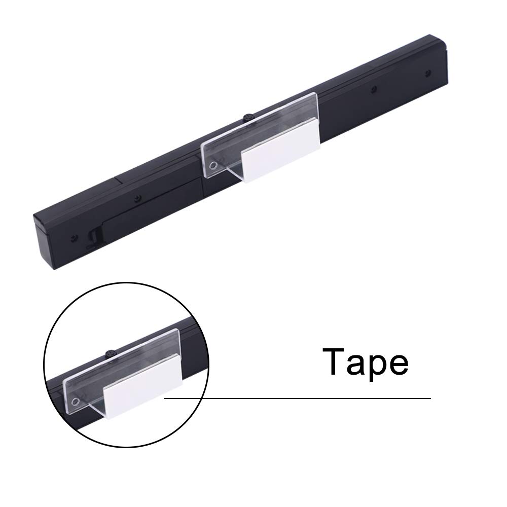 LUCXXI Wireless Sensor Bar, Replacement Wireless Infrared Ray Sensor Bar Compatible with Nintendo Wii/Wii U Console with Stable Stand, Silver