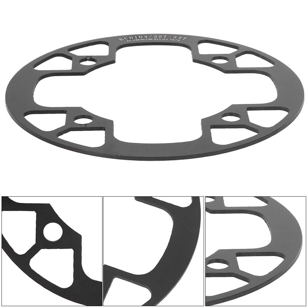 Keenso Bicycle Chain Guard Cover, Bike Chainwheel Crankset Protection Cover Chain Ring Guard for Mountain Road Bicycle