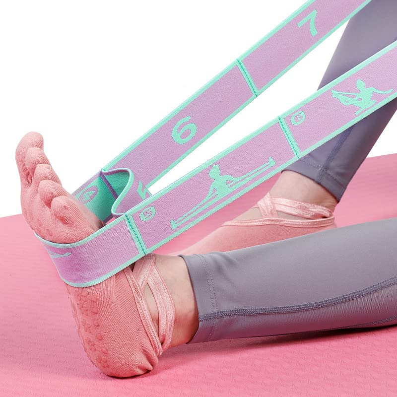 Multifunctional Dance Yoga Auxiliary Elastic Band Adult Latin Training Elastic Band Beginner Pilates Yoga Resistance Band (2)
