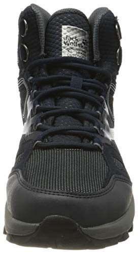 Jack Wolfskin Men's Downhill Texapore Mid M Hiking Boot, Dark Blue/Grey, 11