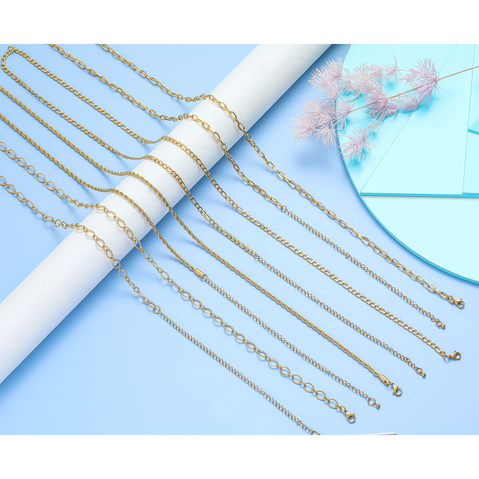 Minimalist Stainless Steel Textured Oval Waist Body Chain for Women Adjustable 18K Gold Plated