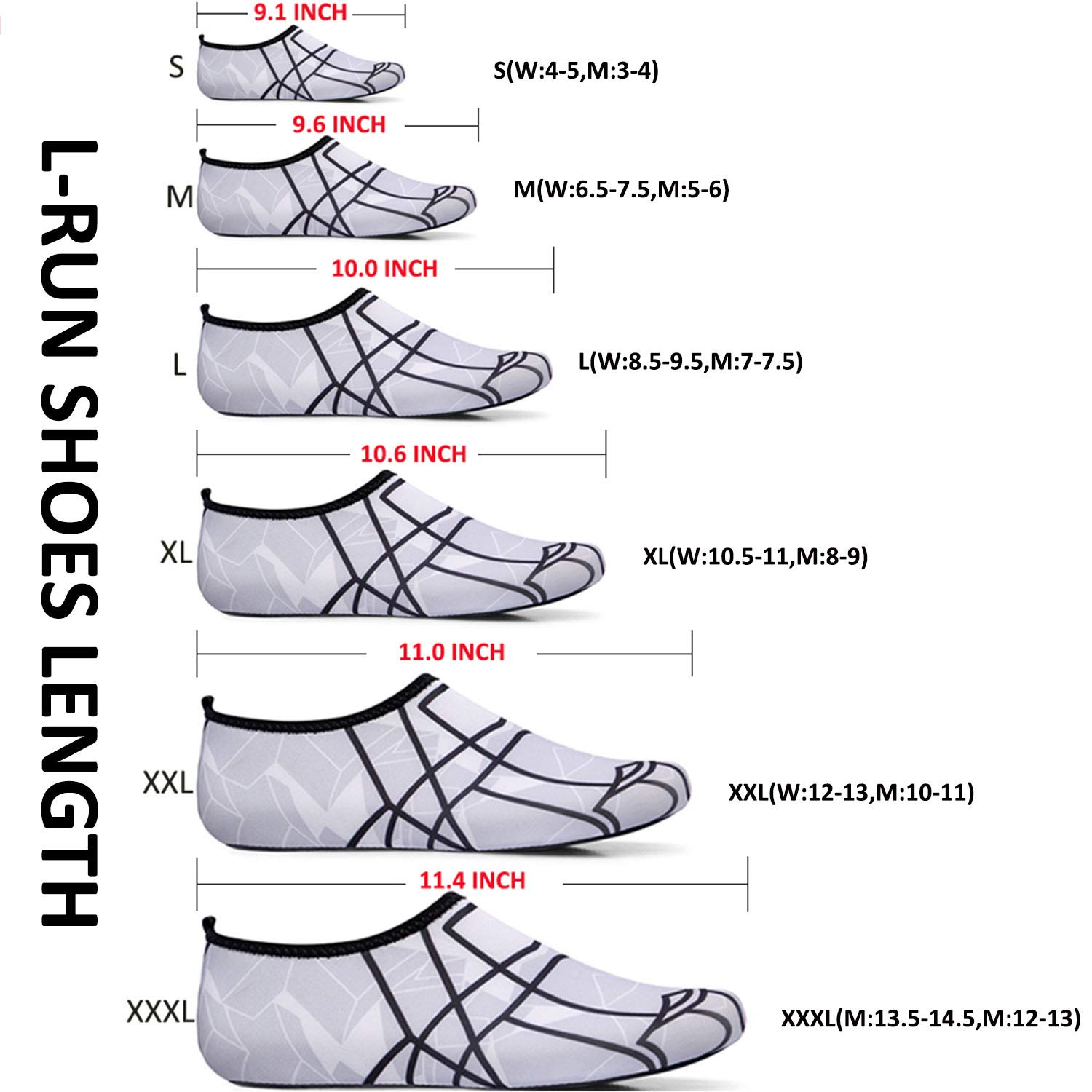 L-RUN Womens Water Sports Shoes Outdoor Dot_Blue L(W:8.5-9.5,M:7-7.5)=EU39-40