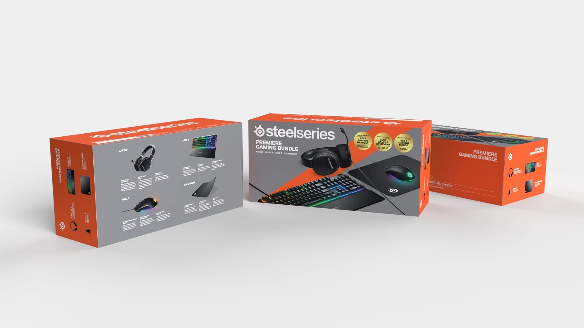 SteelSeries Premier Gaming Bundle (Renewed)