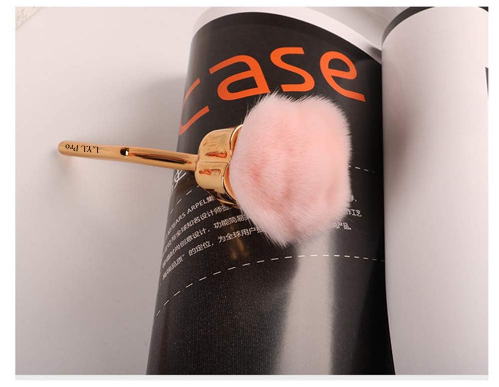 L.Y.L Pro Rose Makeup Brush Blush Brush Super Large Face Powder Makeup Brushes for Powder Cosmetic（Pink）