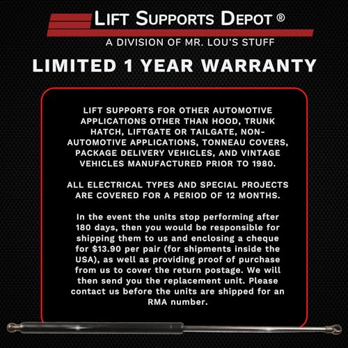 Lift Supports Depot Qty (2) Replaces 7249-2Pk Lift Supports For Weather Guard Saddle Box Shocks Struts