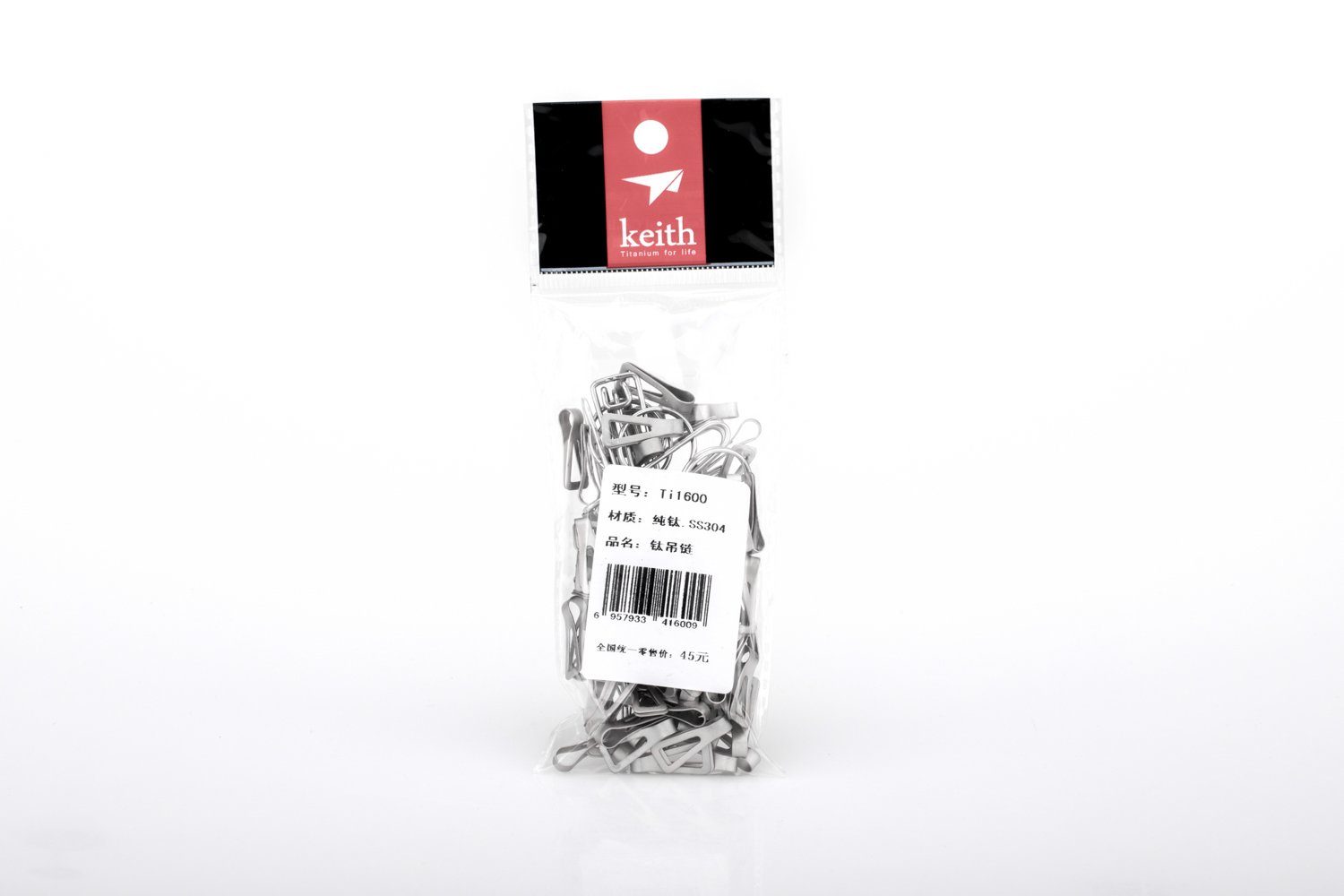 KEITH TITANIUM Ti1600 Hanging Chain – 100 Pieces