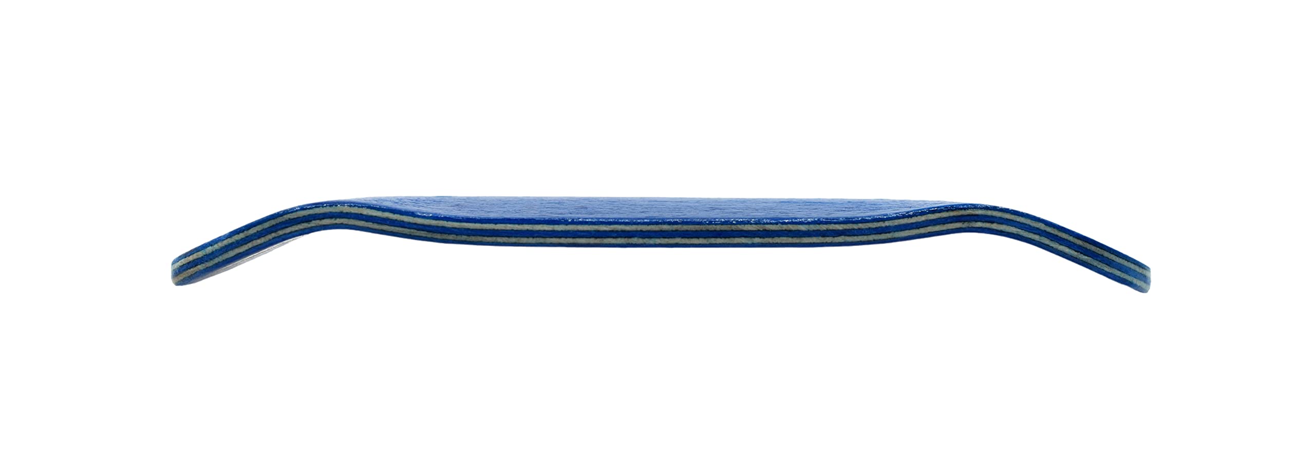 Teak Tuning Prolific Wooden Fingerboard Deck, 33.5mm x 96mm Boxy Shape - Blizzard Blue - 5 Ply with Custom Color Matching Mid Ply - Includes Prolific Foam Tape