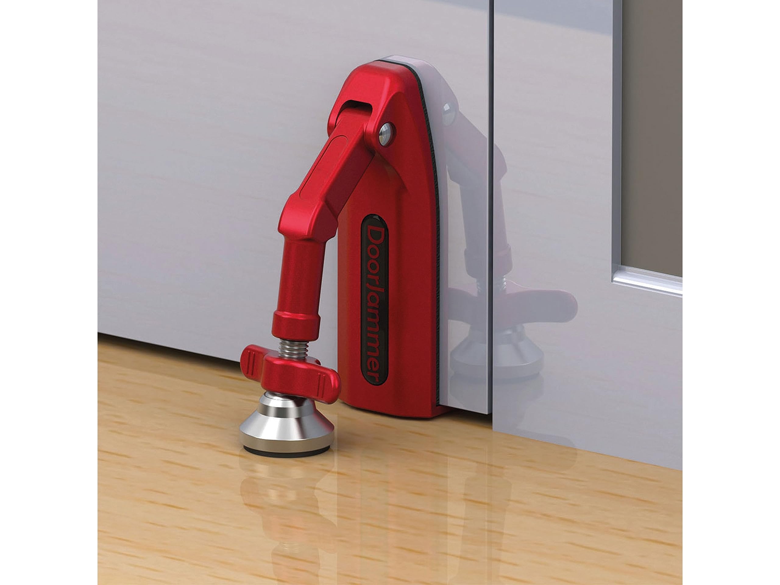 KH Security 370169 Break-in Protection Manual (DoorJammer, Red)