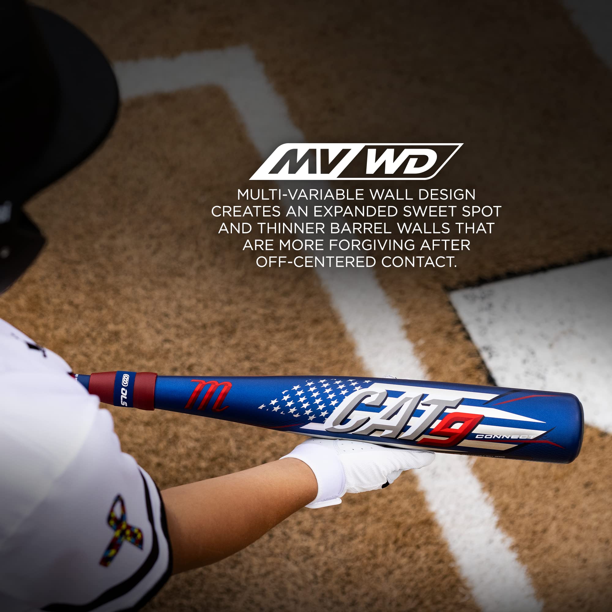 Marucci CAT9 CONNECT PASTIME -10 USSSA Senior League Metal Baseball Bat, 2 3/4" Barrel, 29"/ 19 oz