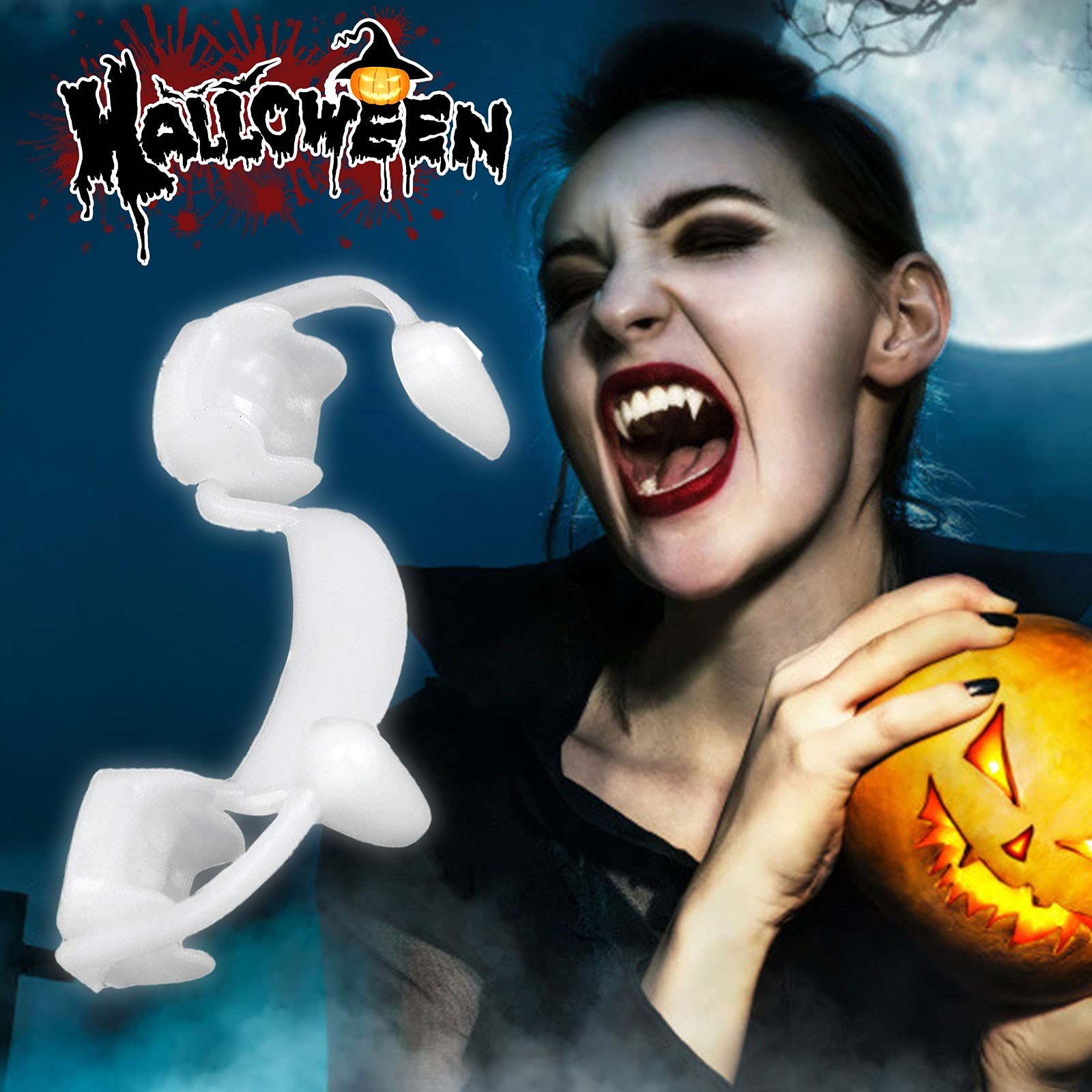 Straight Teeth Aligners Halloween Horrifying Teeth Retractable Beauty Tools Temporary Dentures You Make Yourself