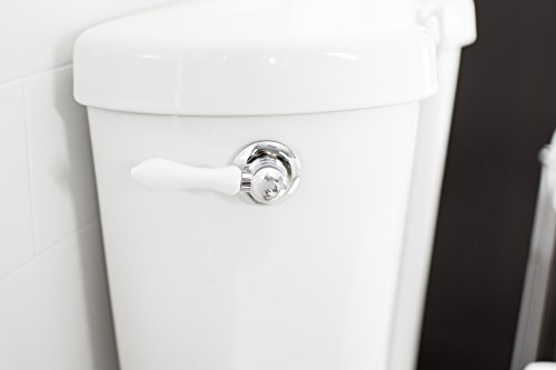 Toilet Handle Replacement Flush Lever - by LDR Global, Repair Replace Tank Flush Handles with Matching Bath Decor Parts, Universal Mount Fits Front Side and Angle Mounts
