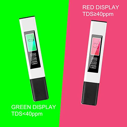 TDS Meter,Accurate and Reliable,Water Testing Kits for Drinking Water,Professional Water Meter,TDS, EC & Temp Meter 3 in 1(White)