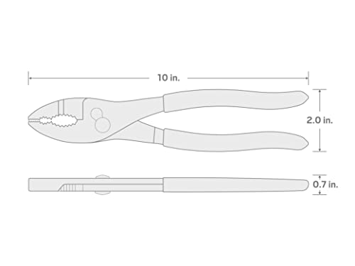 TEKTON 10 Inch Slip Joint Pliers | 37124
