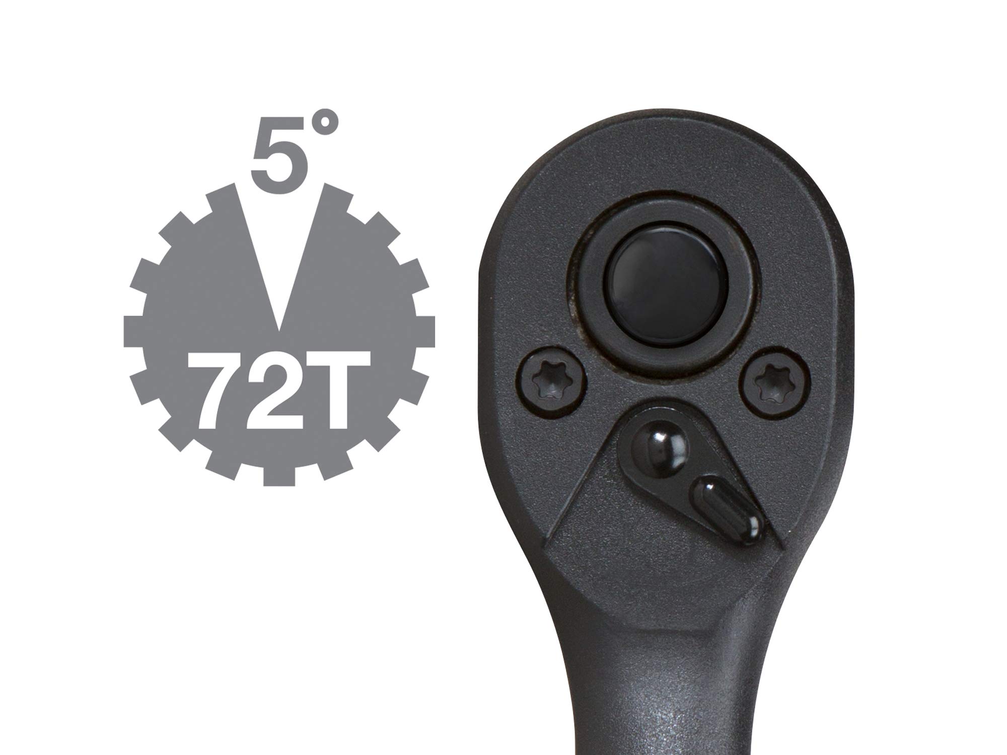 TEKTON 3/8 Inch Drive x 7 Inch Composite Quick-Release Ratchet | 1457