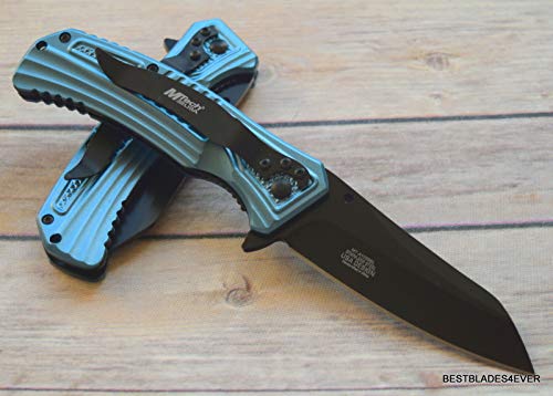 Mtech Tactical Stainless Steel Open Folding Pocket Knife With Clip Outdoor Survival Hunting Knife for Camping by Survival Steel