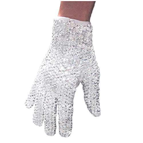 MJ Michael Shiny Glove Ultimate Collection Diamond Gloves 3D Sparkling Crystal Billie Jean Handmade Glove (Left hand)
