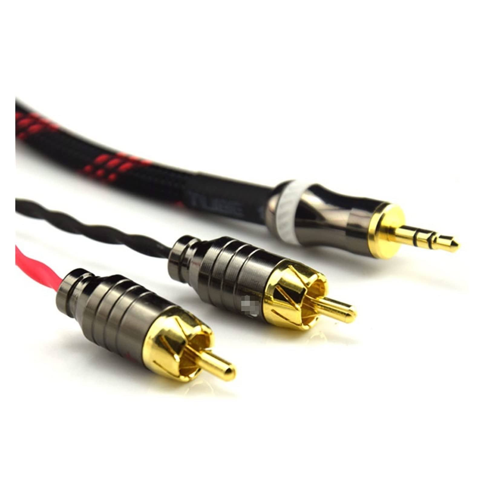STRNG HiFi 3.5mm to Audio Cabler PC Mobilephone Amplifier Interconnect 3.5 Cable (Color : Black, Size : 2m)
