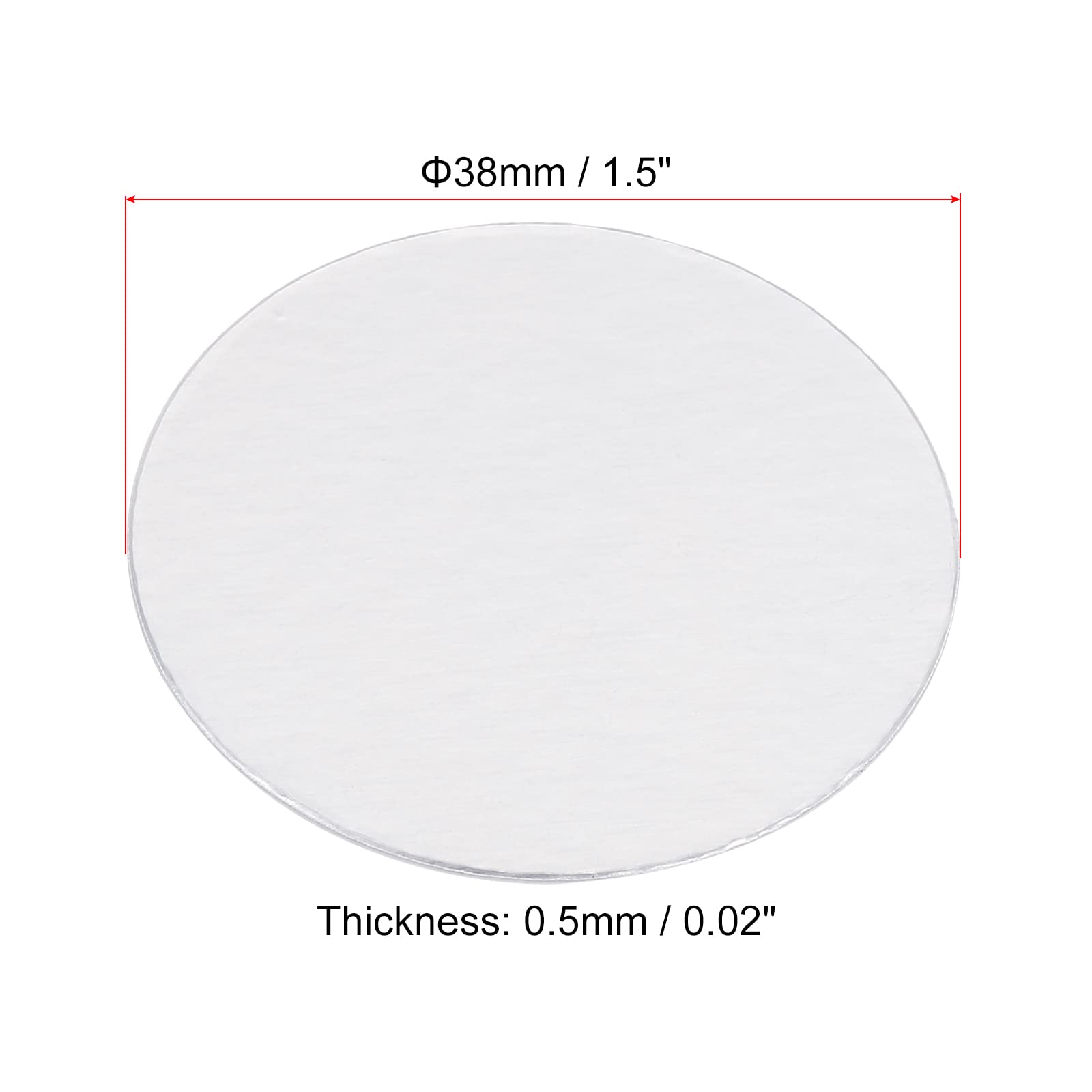 PATIKIL 38mm/1.5" Aluminum Foil Cap Liner, 150 Pack Resistant Tamper Induction Heat Sealer Sealing Liners for PE Plastic Bottle Jar Lid
