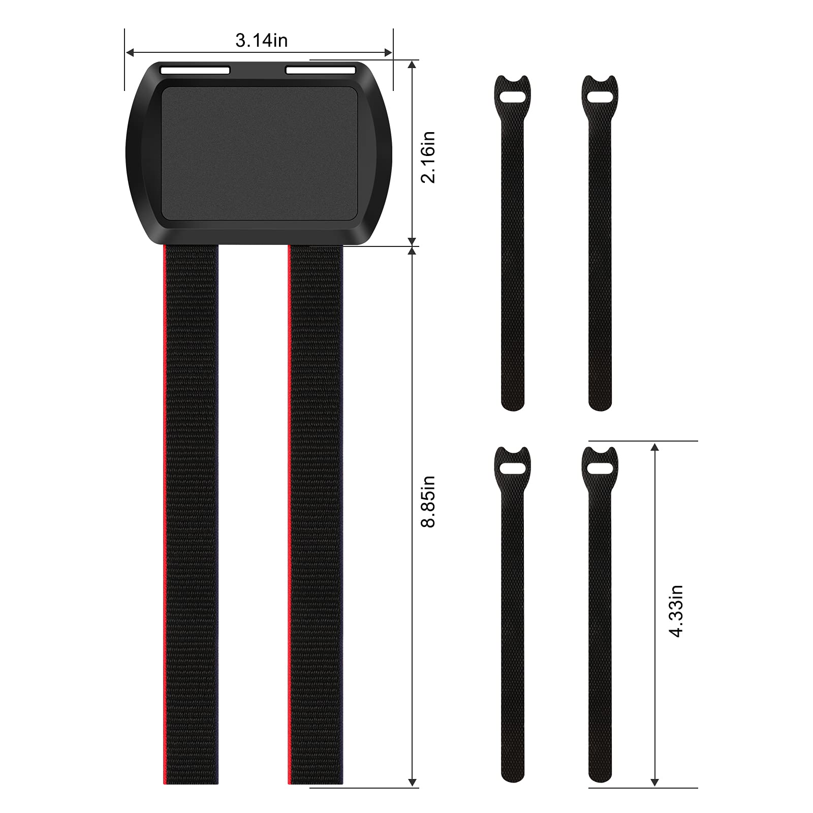MASiKEN Universal Battery Pack Strap For Oculus Quest 2 Accessories Head Strap, Head Cushion, VR Meta Quest Powerbank Holder Compatible for Halo Headband, HTC Vive Deluxe Audio (With USB)