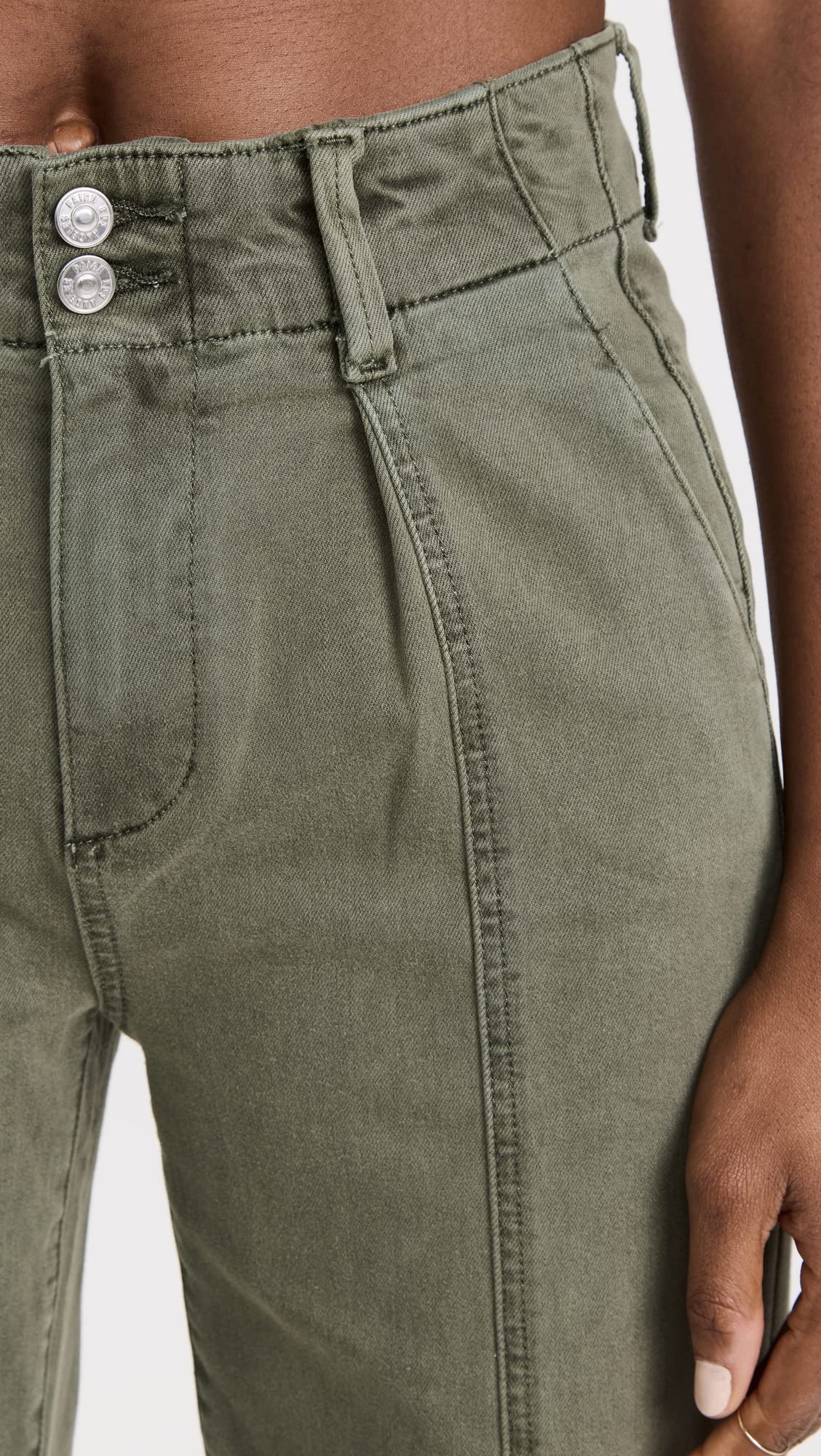 PAIGE Women's Brooklyn Jeans, Vintage Ivy Green, 28
