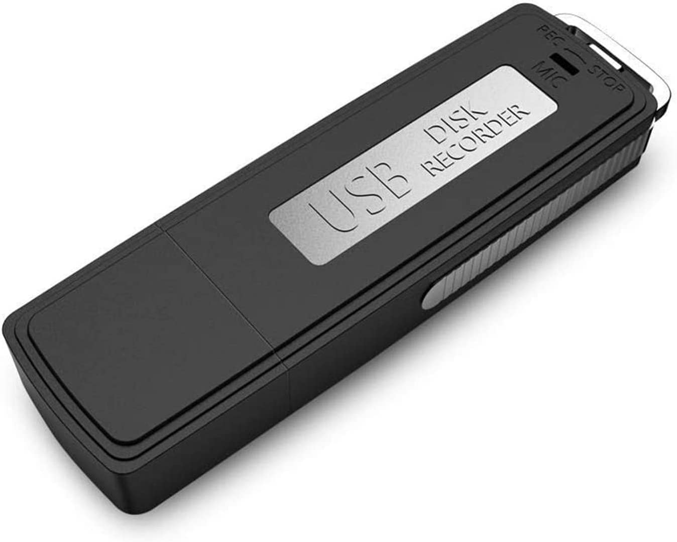 Super Big Capacity USB Mini Digital Voice Recorder with 16GB Flash Drive- Best for Meetings, Presentations, Taking Notes- Mac/Windows- Pro Memory Stick- Pocket Dictaphone- One ON/Off Button.