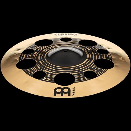 Meinl Cymbals Classics Custom Dual 18" Trash Crash Cymbal for Drum Set, Dark/Brilliant β Made in Germany β B12 Bronze, 2-Year Warranty (CC18DUTRC)