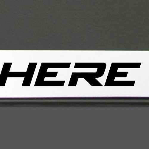 KA LEGEND Datsun Customized Personalized Laser Engraved Etched Black Lettering T304 Stainless Steel License Plate Frame Holder Front Or Rear Bracket with Aluminum Screw Cap