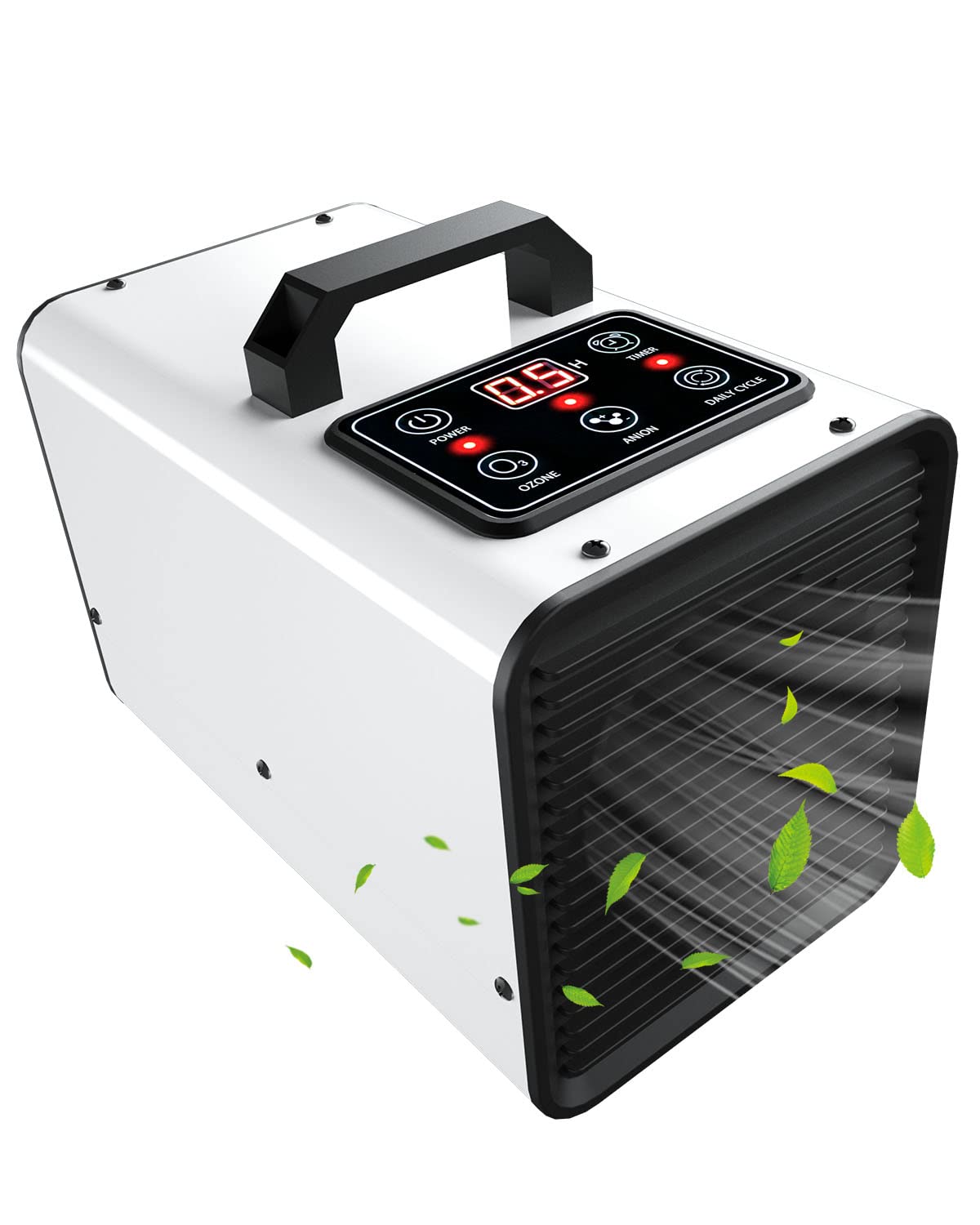 Tesiplz Ozone Negative Ion Generator,30,000mg/h Digital Touch Commercial Ozonator Odor Removal Machine,Industrial O3 Ionizer Air Purifier Deodorizer for Home Car Pet