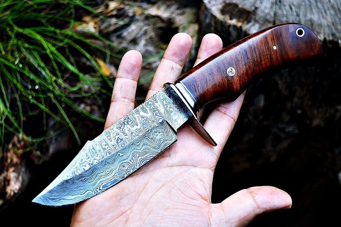 PSK39 - 1| 3| 5| 10| 15| 20 Pieces Pack Bulk Lot - Hunting Knife Damascus Knife Bear Hunter Survival EDC Knife Damascus Steel Gift, Bulk Discounted (15 Pieces)