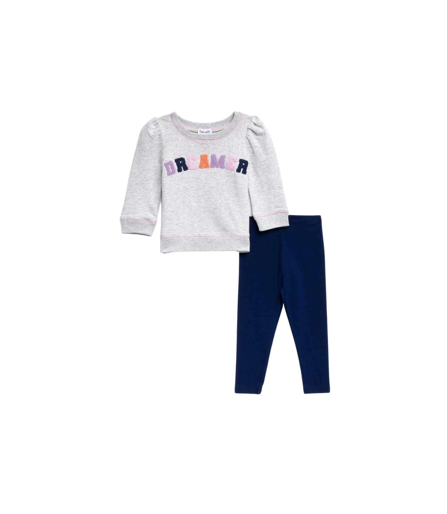 Splendid Baby Girl's Sweatpants Jogger Sets, Rosy tie Dye, 18-24 mo